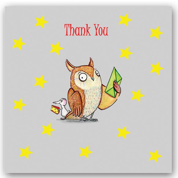 Thank you Owl Occasions Card — The Gift Barn